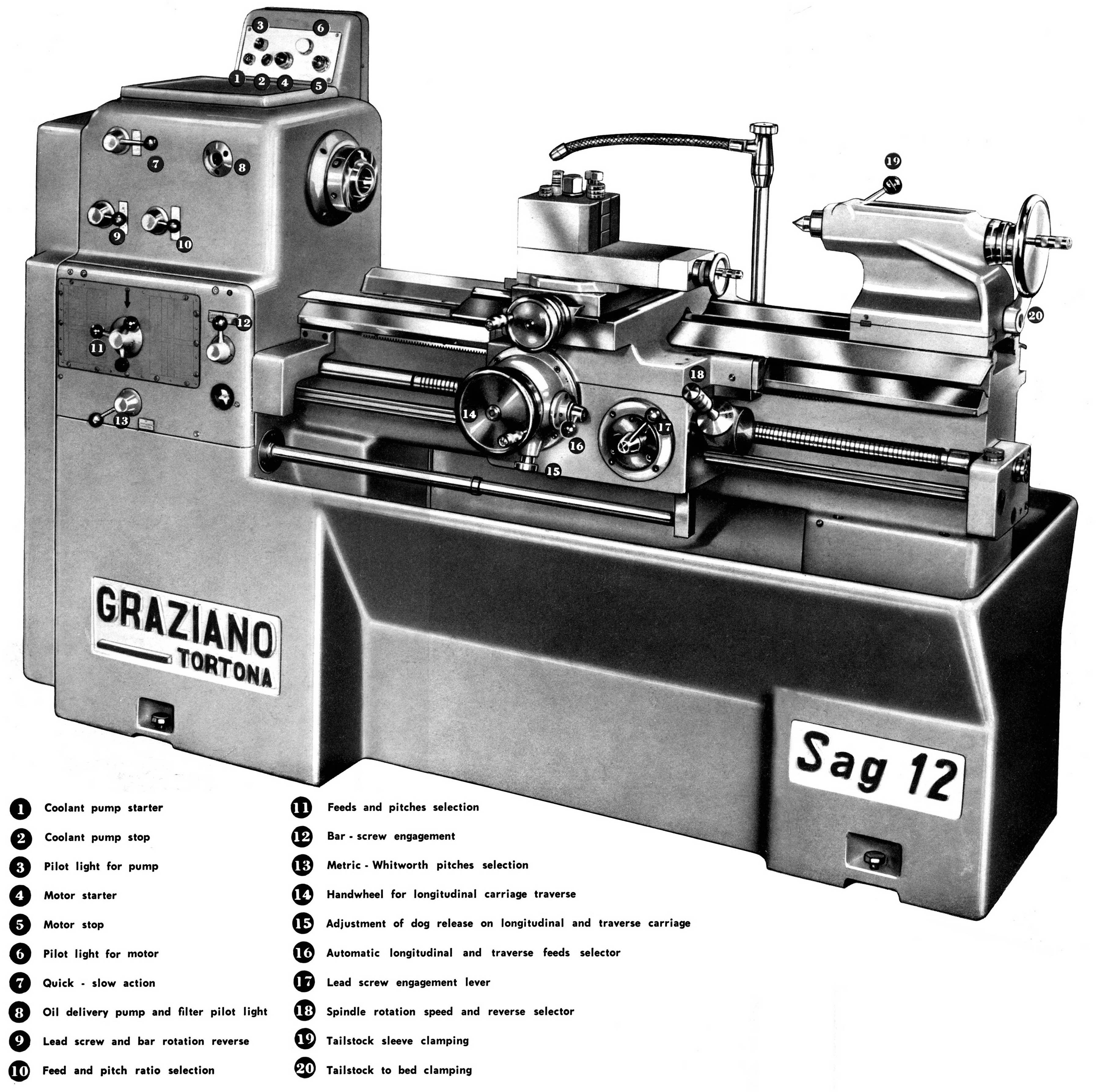 Graziano SAG 12 Lathe