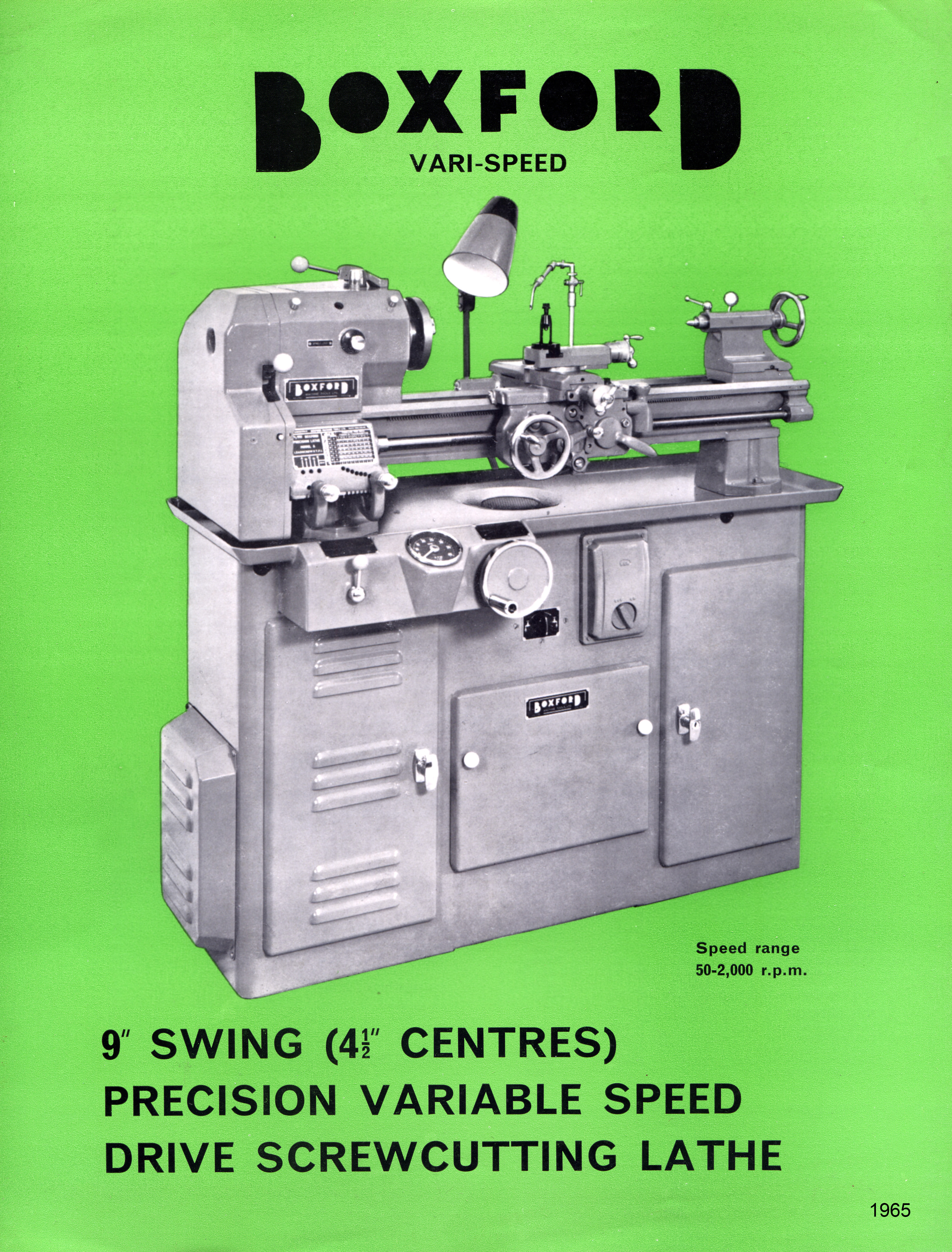 Boxford Lathes: Sales Catalogue Covers