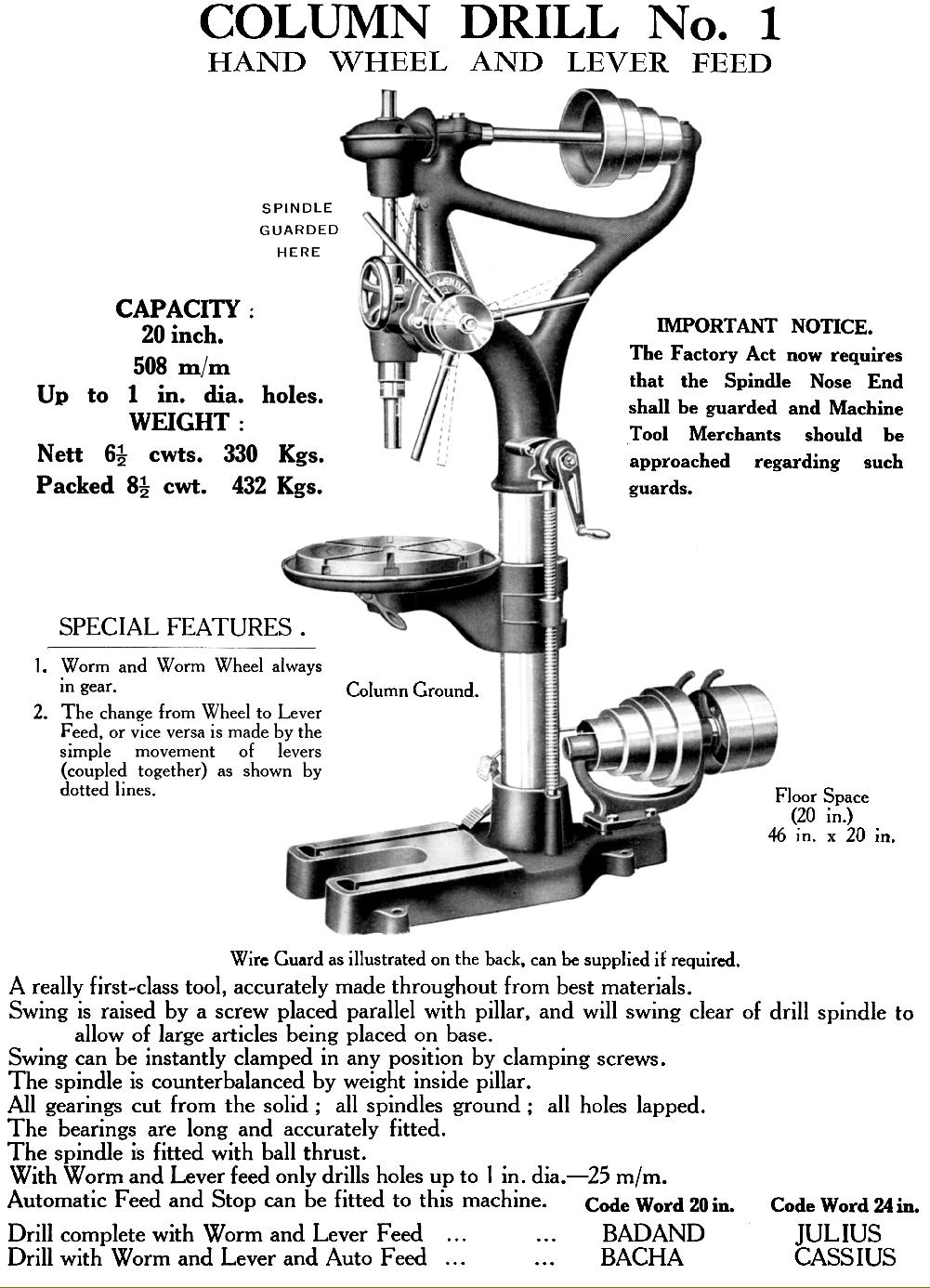 Denbigh Drills 1950s/60s