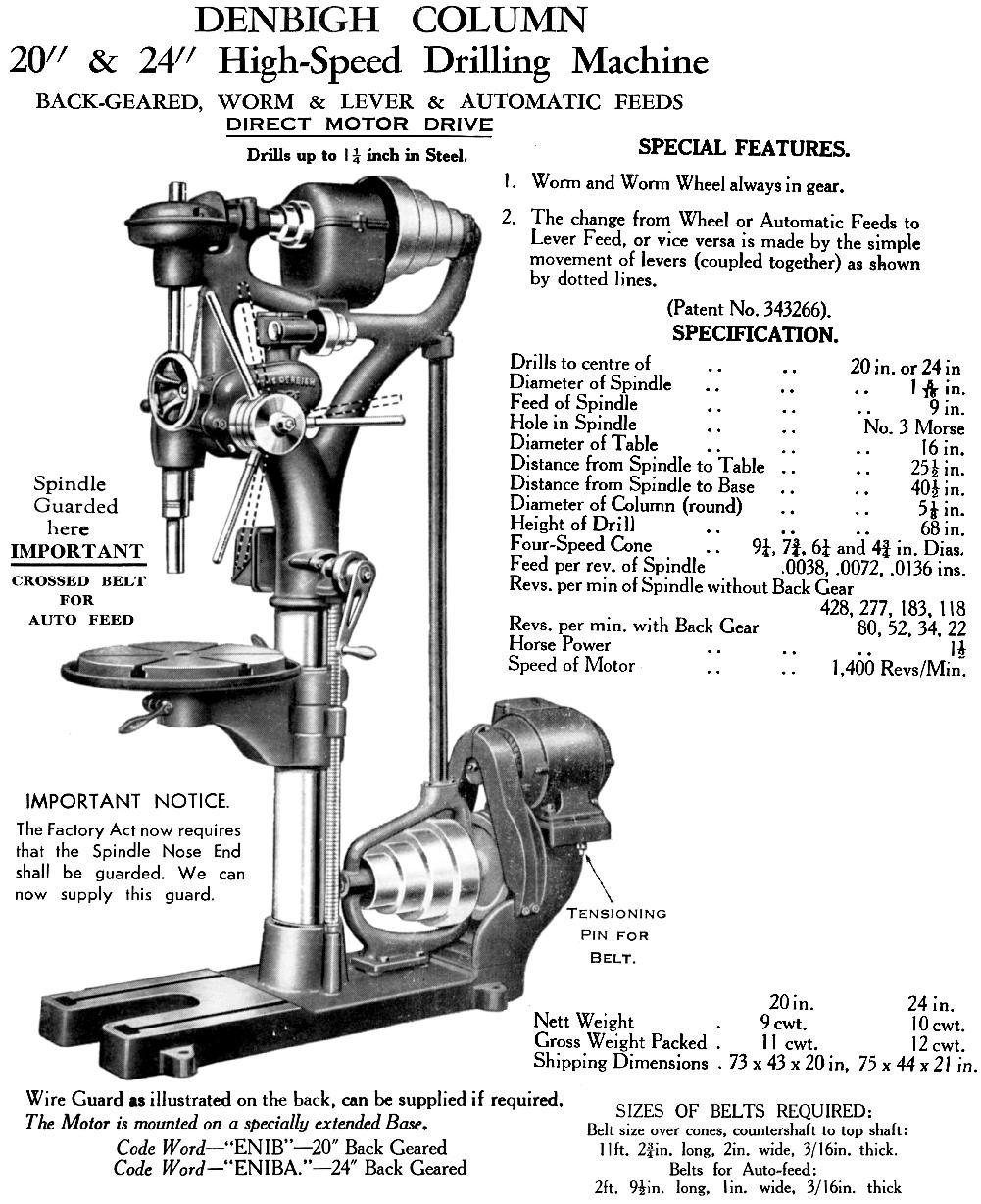 Denbigh Drills 1950s/60s