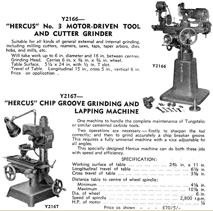 Hercus Tool & Cutter Grinder