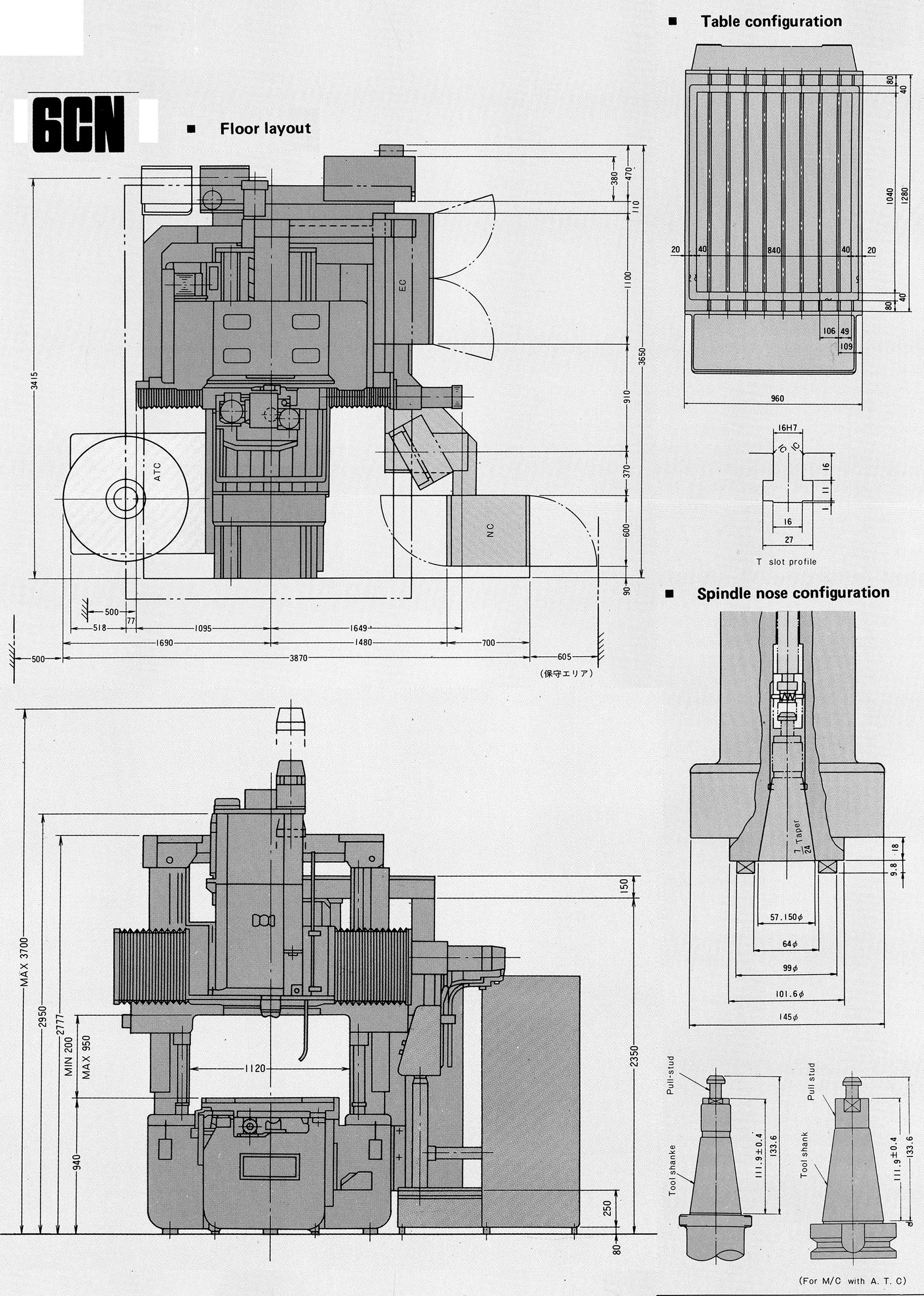 Page 2: Mitsui Jig Borers 4CN, 6CN & 7CN