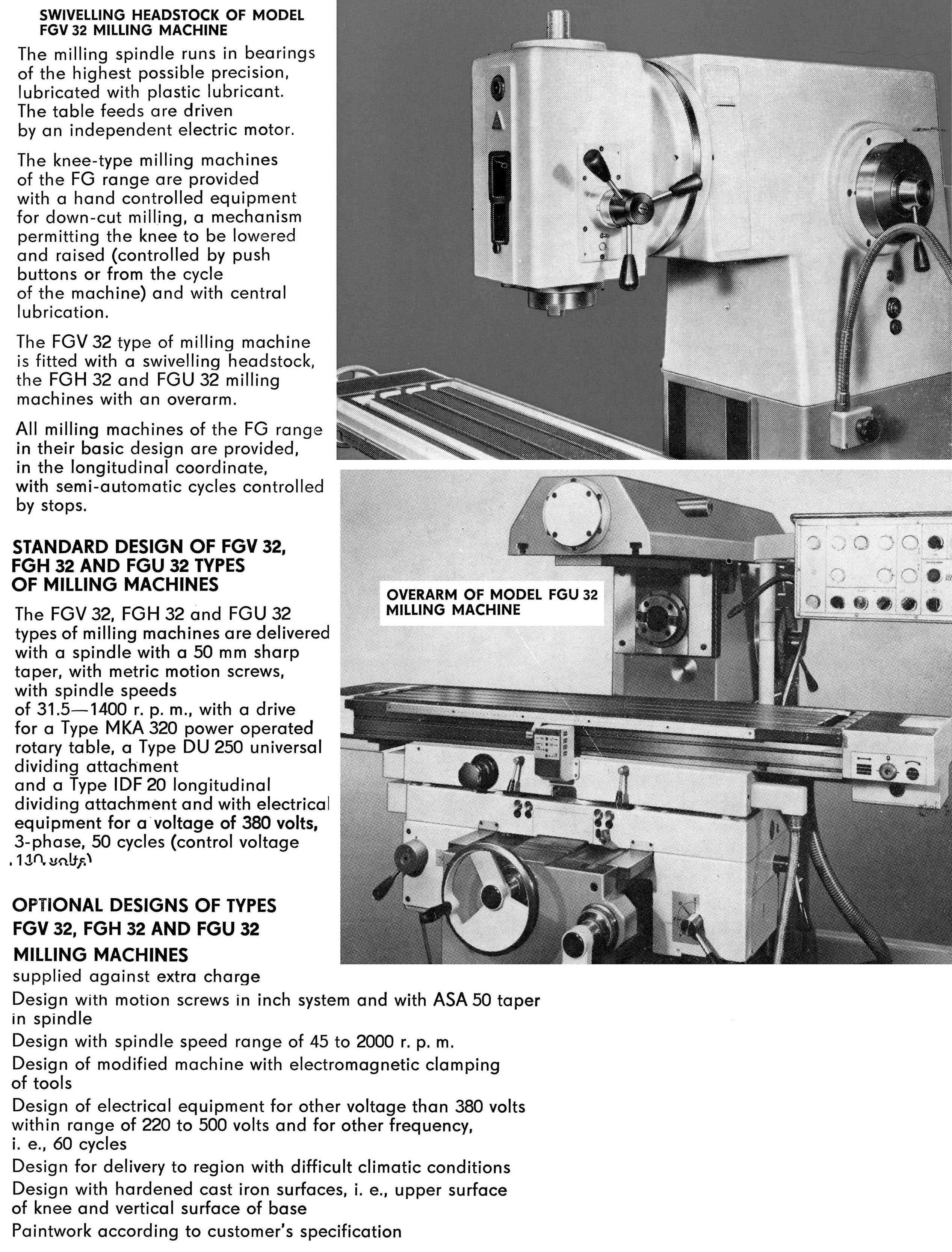 TOS FGU-32, FGH-32 & FGV-32